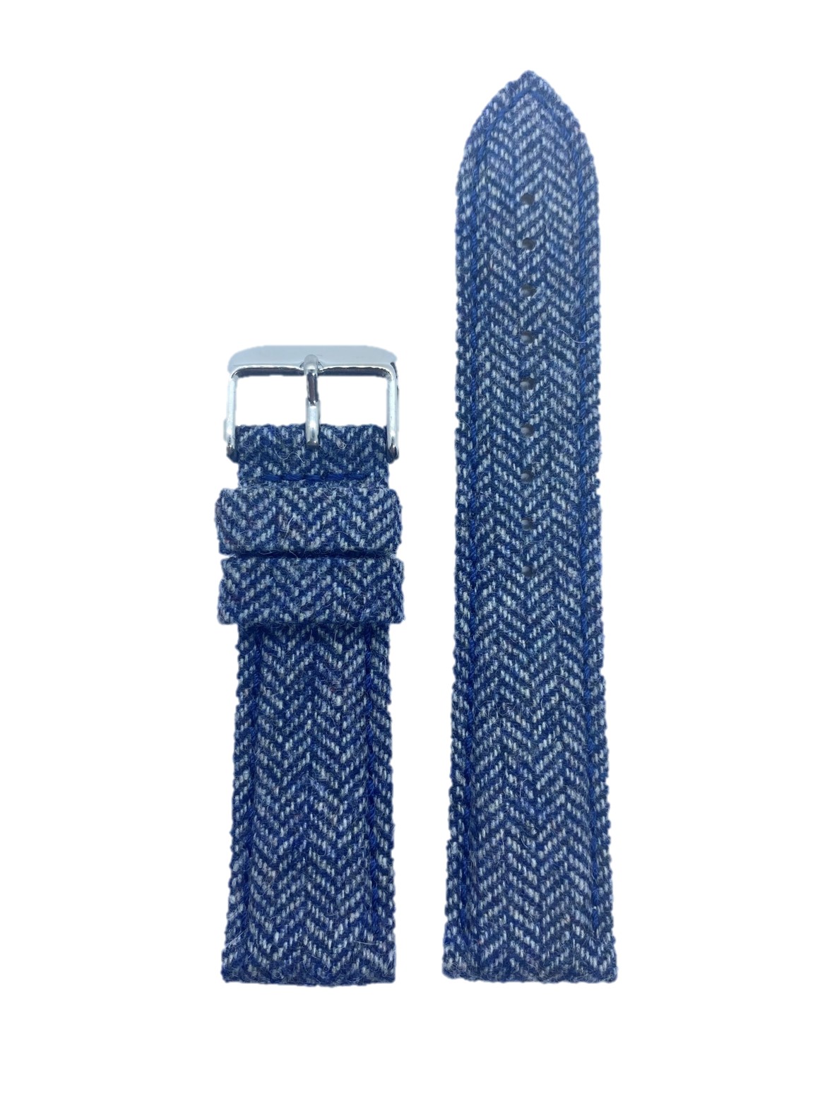 Tweed & Leather Herringbone Watch Straps - Watch Straps Canada